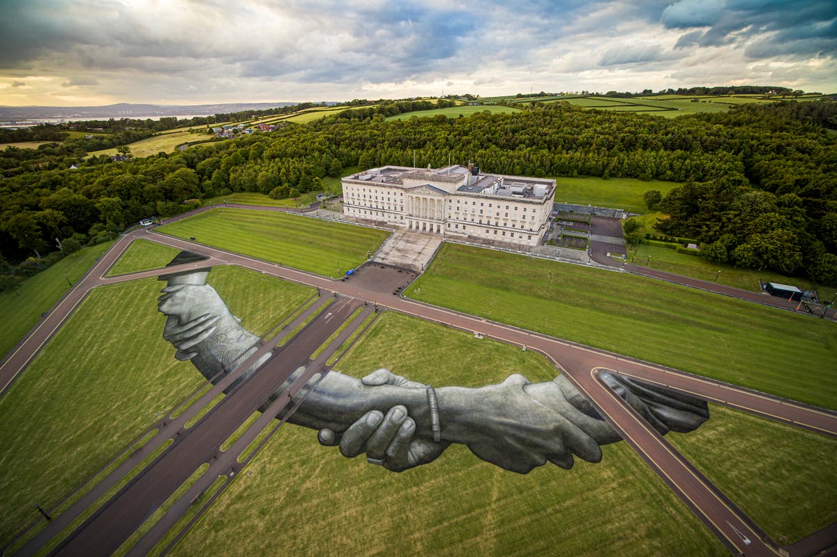 Giant Stormont artwork encourages viewers to look at the bigger picture ...