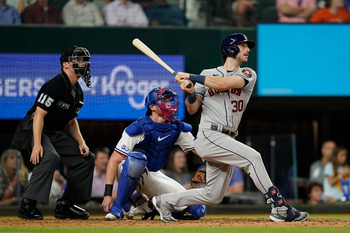 Tucker conecta jonrón, Astros remontan y vencen a Rangers | Independent ... Tucker conecta jonrón, Astros remontan y vencen a Rangers | Independent ...