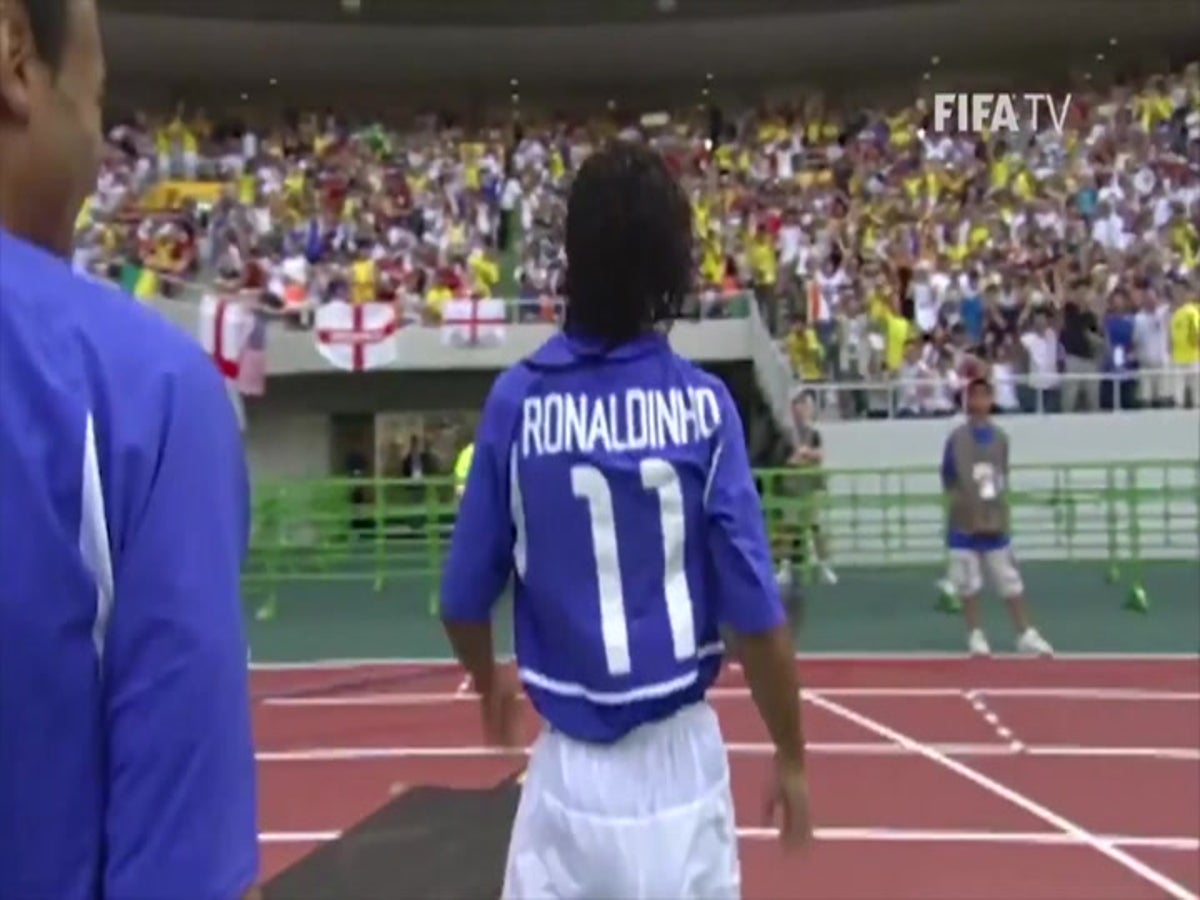 Ronaldinho Free Kick Vs England
