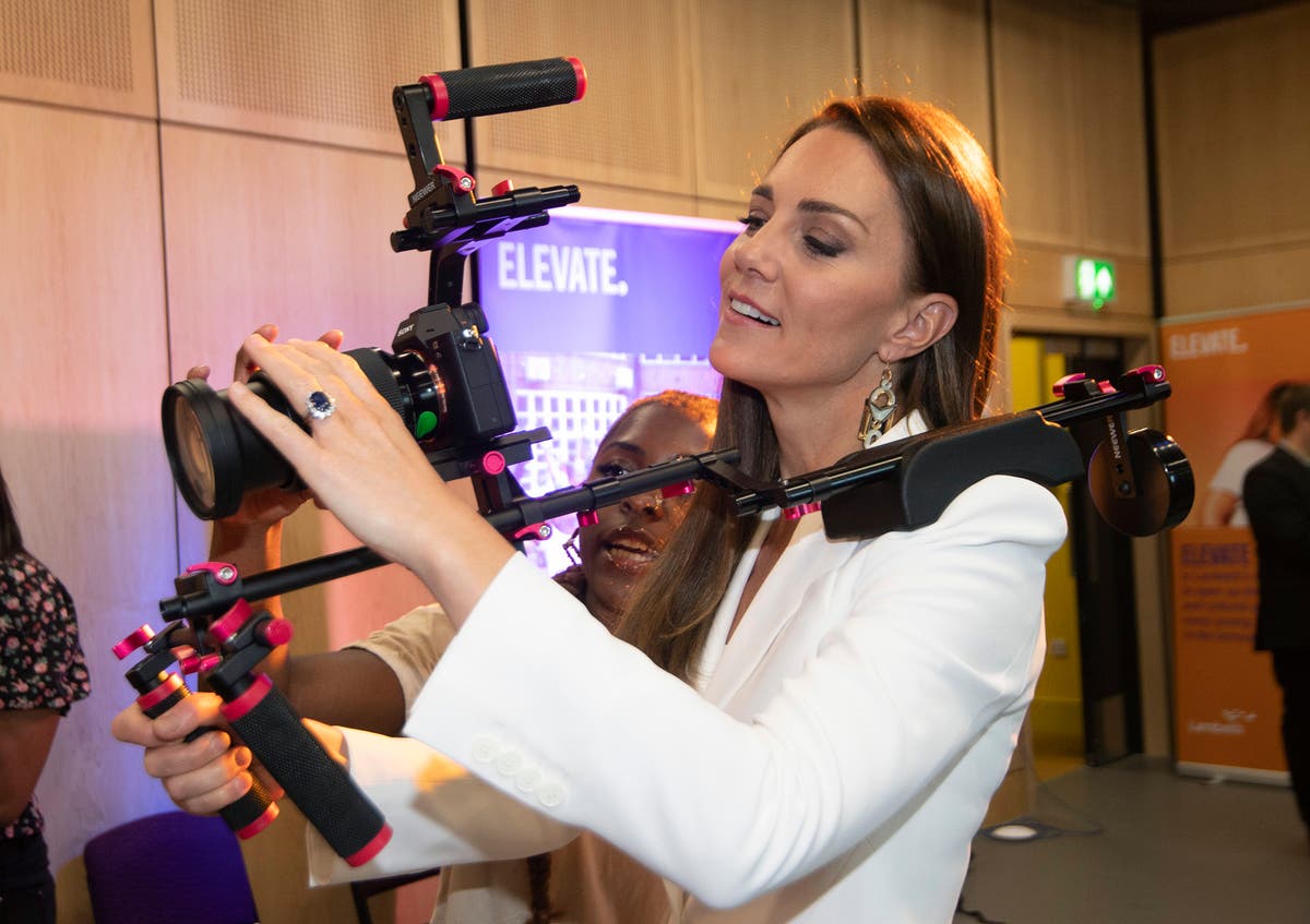 Kate takes a turn behind the camera as she visits creative projects ...