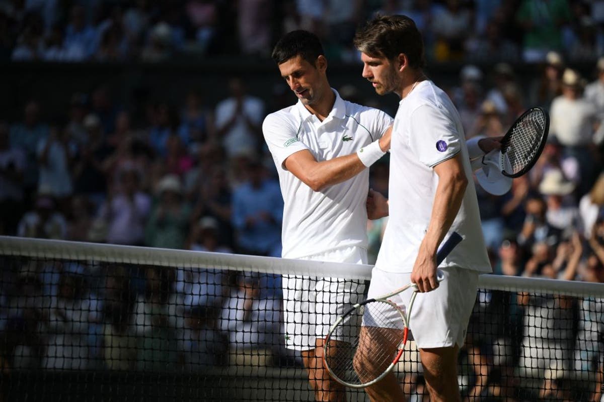 In pictures: Cameron Norrie beaten by Novak Djokovic in Wimbledon semi ...