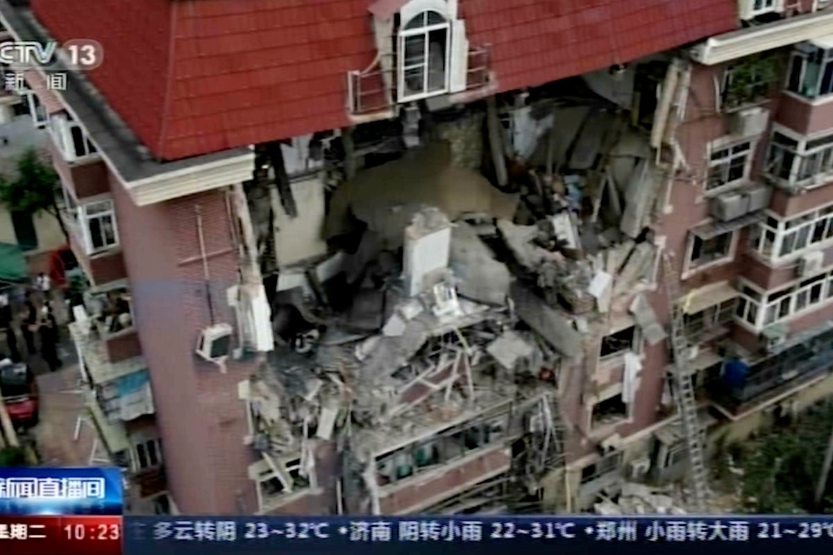 3 missing in gas explosion in major north China port city | The Independent