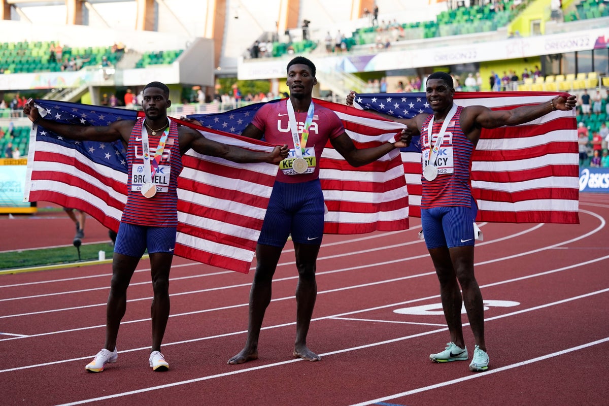US Olympic sprinter who won World Championship silver medal hit with 45 ...
