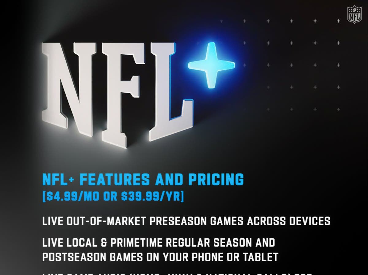 Un canal de streaming más: NFL+ y NFL+ Premium, costos y disponibilidad ...