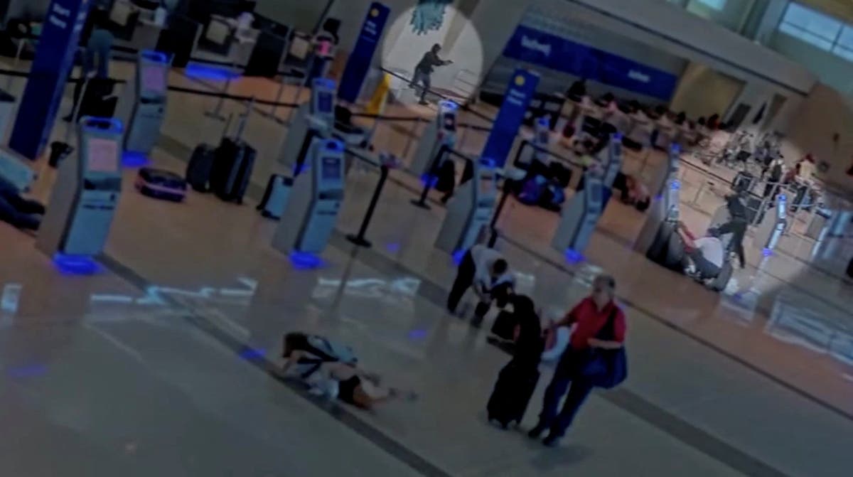 New video shows woman opening fire at Dallas airport before police ...