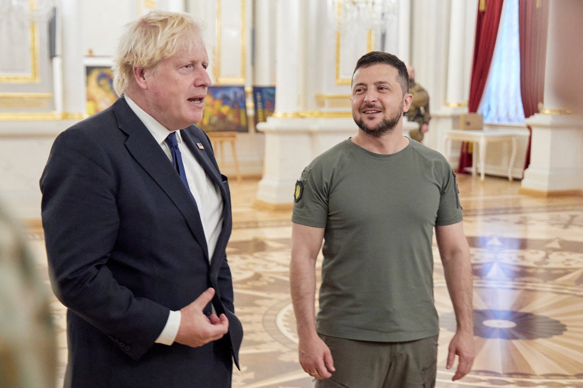 Boris Johnson in Ukraine to tell Zelensky he ‘can and will win the war ...