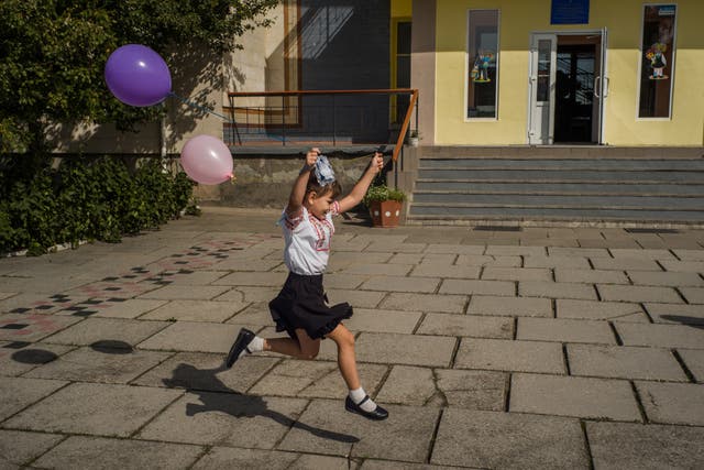 A first day of school after summer in Ukraine – during a time of war ...