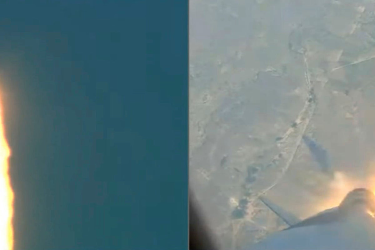 Jeff Bezos’s uncrewed rocket explodes in fireball | The Independent