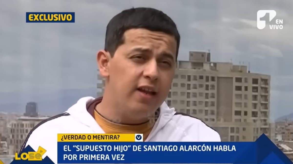 Pedro, el joven colombiano que dice ser hijo de Santiago Alarcón y ...