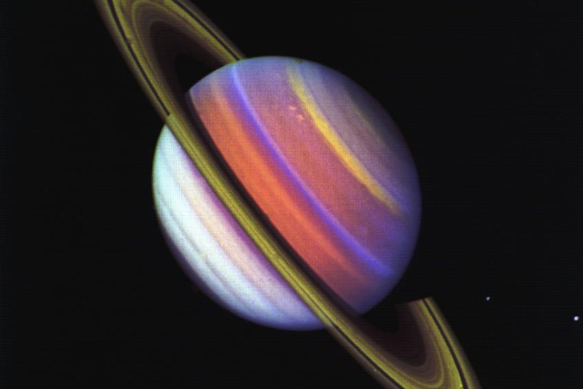 Saturn is ‘tilted’ after a moon smashed into it, scientists say | The ...
