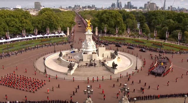 Sombre and spectacular: Thousands line streets to say farewell to the ...