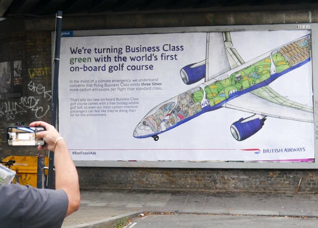 Billboards ‘hacked’ across Europe in protest against airlines and ...