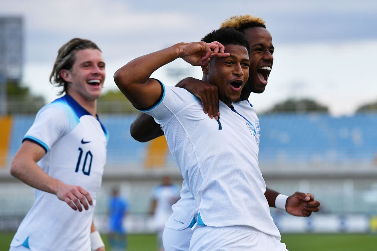 Rhian Brewster scores twice as England Under-21s claim impressive win ...
