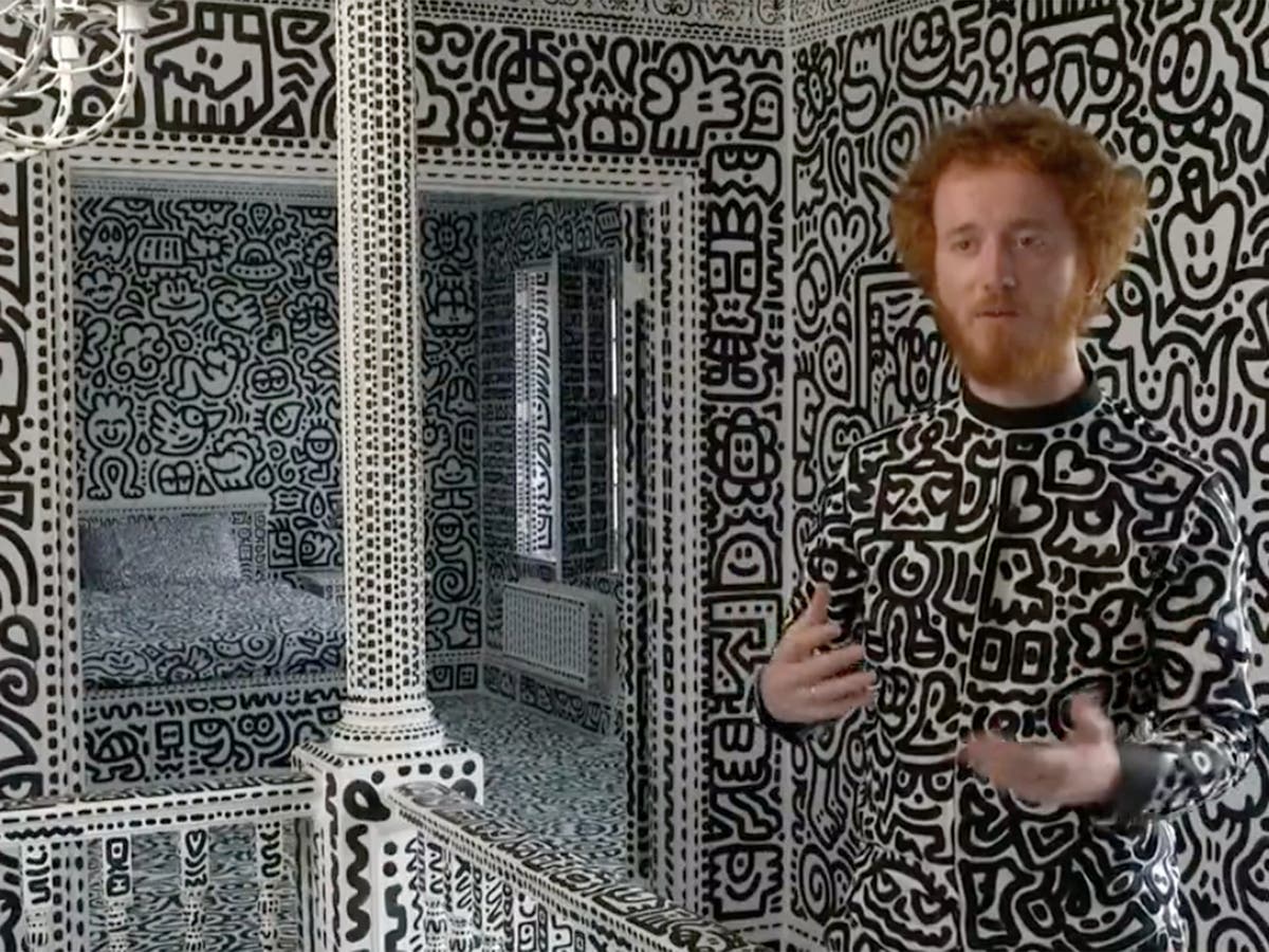 Artist Mr Doodle turns home into ‘living artwork’ with illustrated oven ...