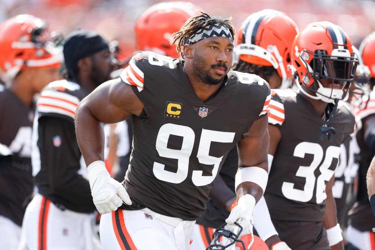 Garrett regresa a entrenar con los Browns tras accidente | Independent ...