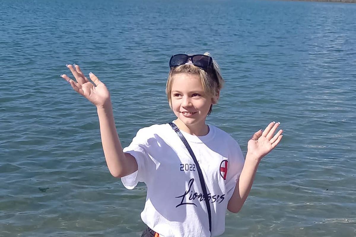 Blind footballer, 10, inspired by Chloe Kelly Lionesses’ Euro victory ...