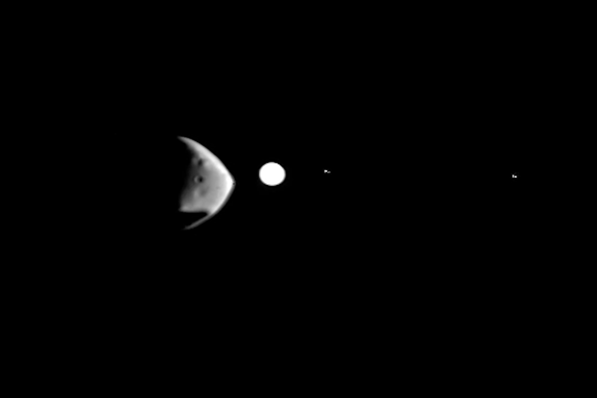 Watch Martian Moon Deimos as it eclipses Jupiter as seen by the Mars ...
