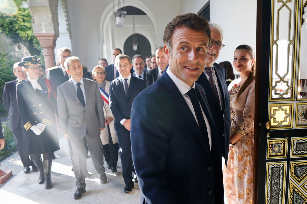 Macron visits Paris mosque to mark its 100th anniversary | The Independent
