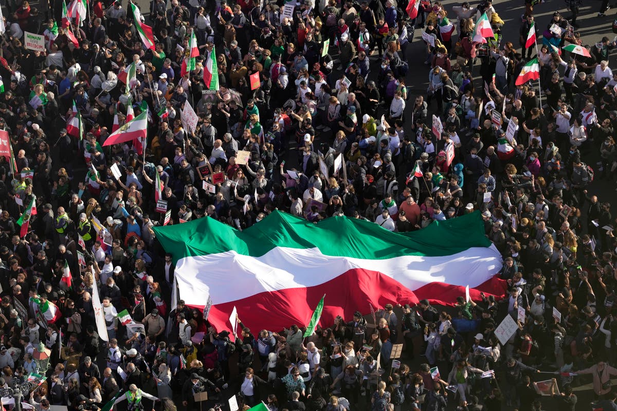 Protest against Iranian regime draws thousands in Berlin | The Independent