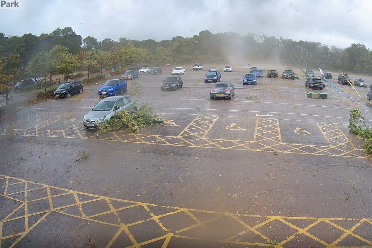 Tornado sweeps through zoo car park | The Independent