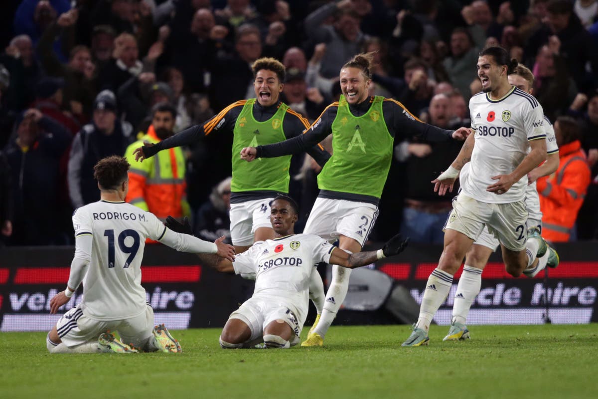 Leeds fight back from 3-1 down to win seven-goal thriller against ...
