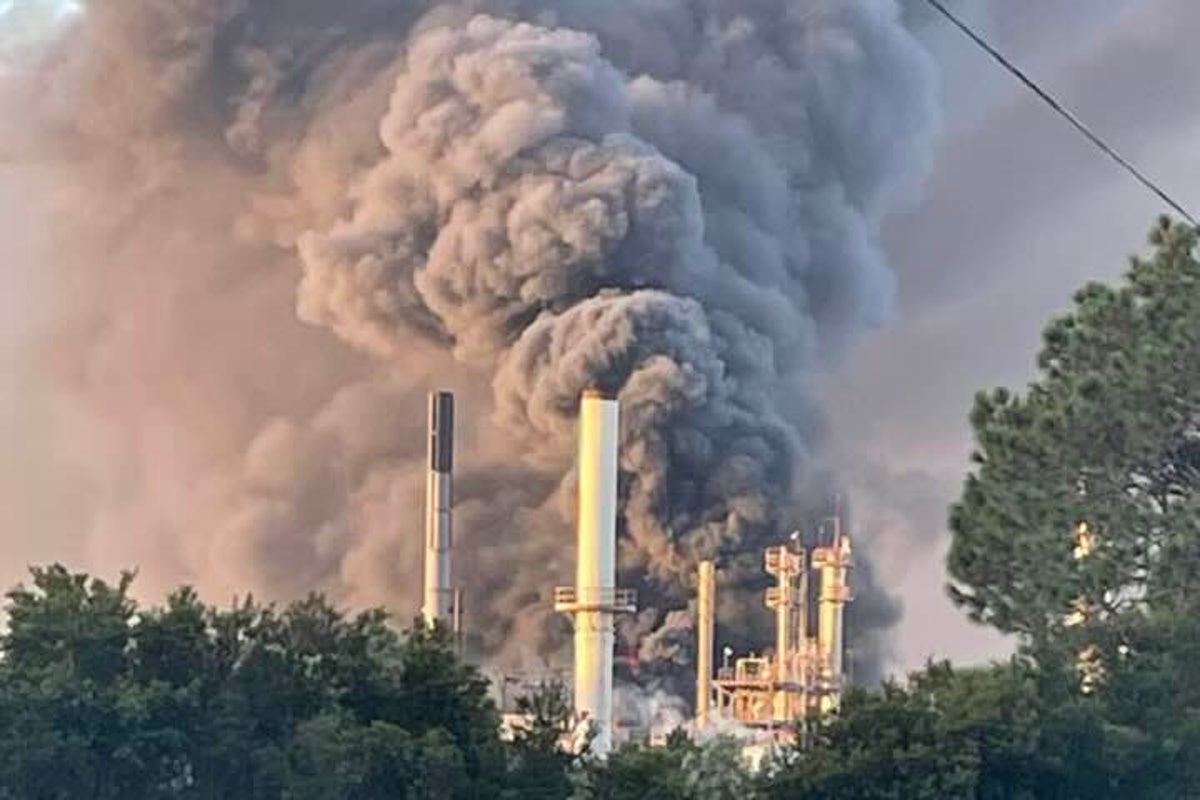 Georgia chemical plant catches fire, causing area to be evacuated | The ...