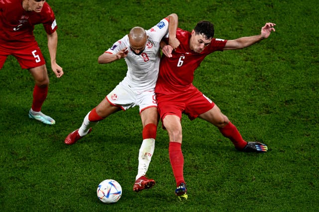 Denmark vs Tunisia player ratings: Kasper Schmeichel save proves key in goalless Group D draw ...