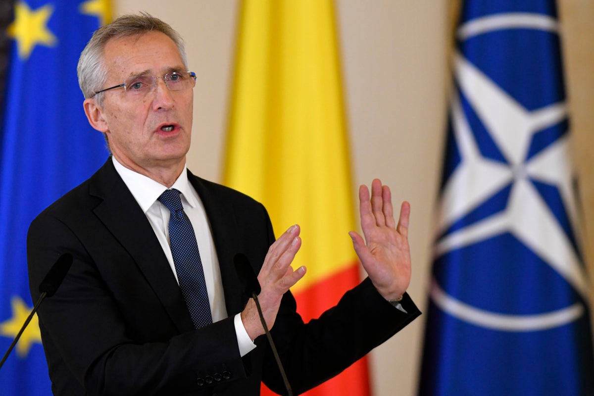 NATO ministers meet to drum up more aid, arms for Ukraine | The Independent