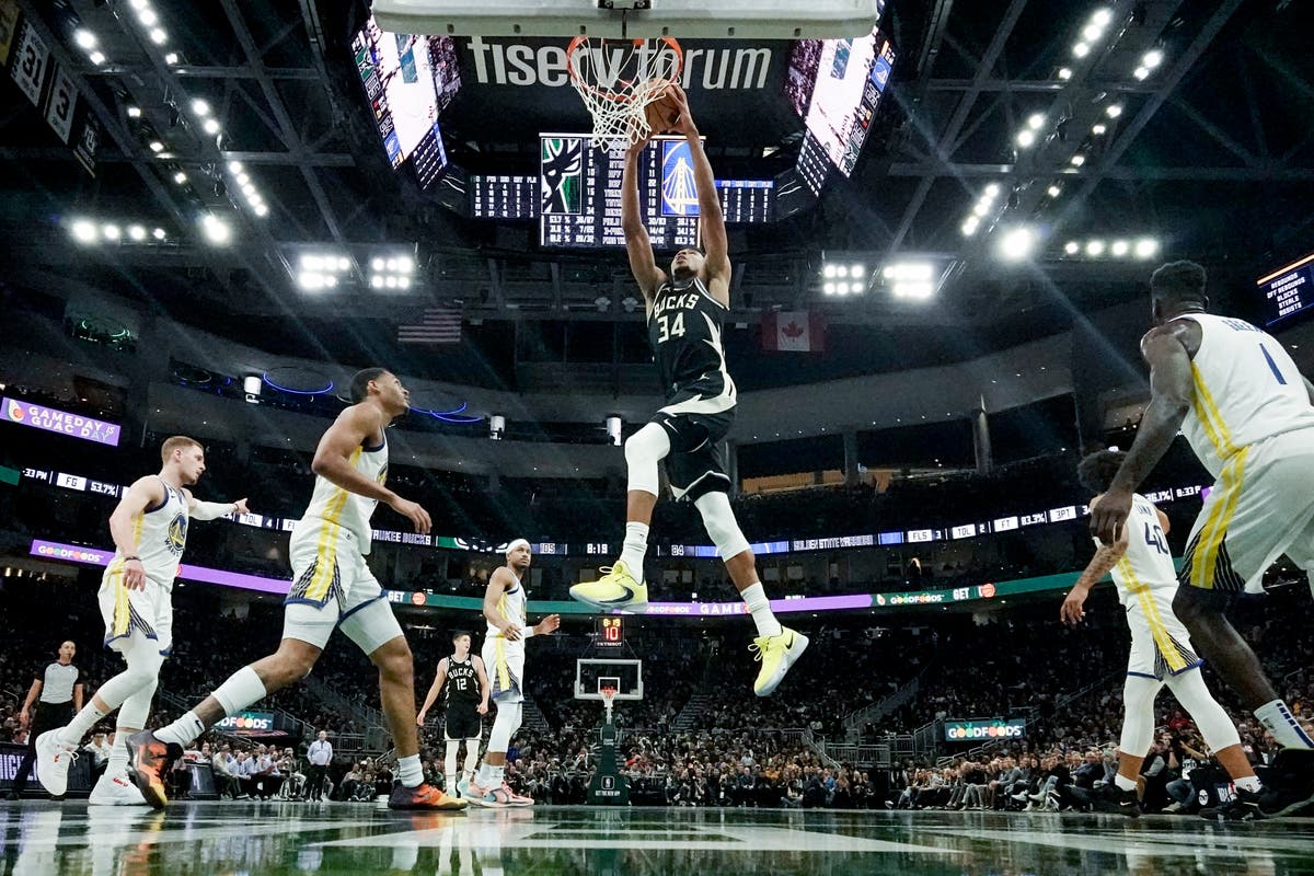 Con 30 puntos de Antetokounmpo, Bucks supera a los Warriors ...