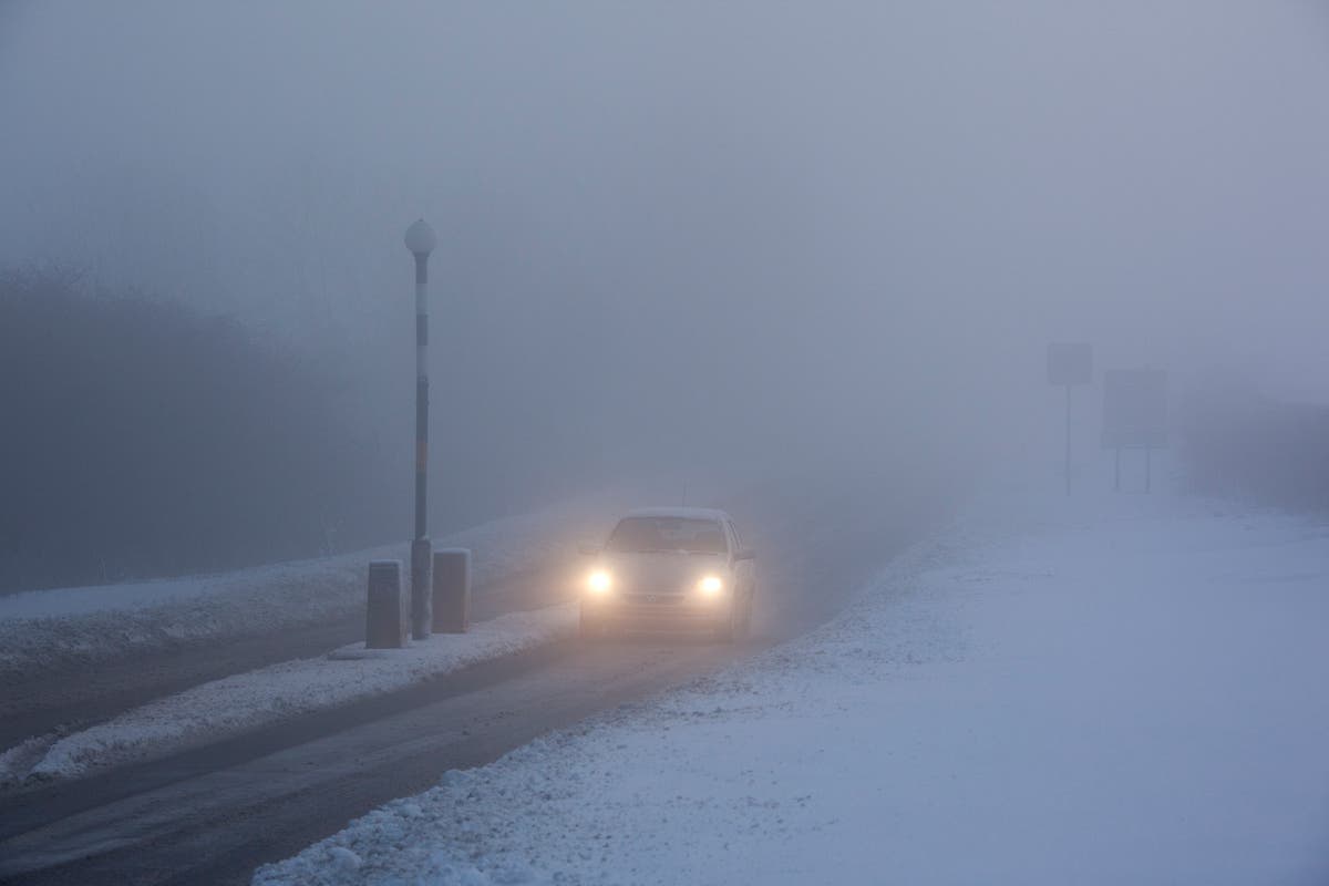 Mapped: Where freezing fog will hit UK this weekend | The Independent