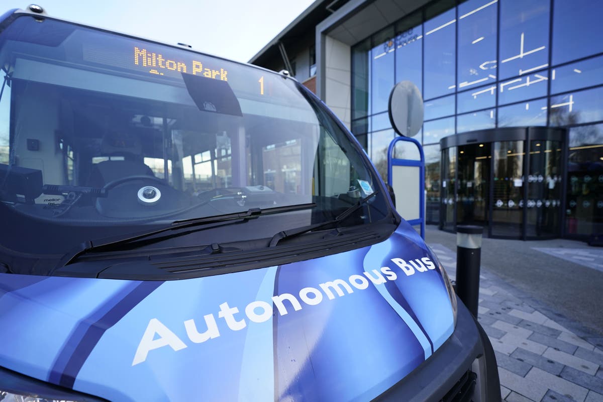 UK’s first self-driving electric bus unveiled | The Independent