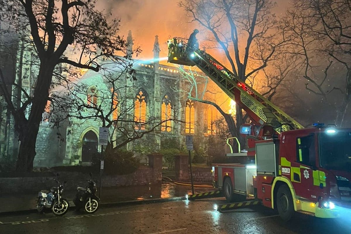 Community ‘devastated’ after fire destroys listed church | The Independent