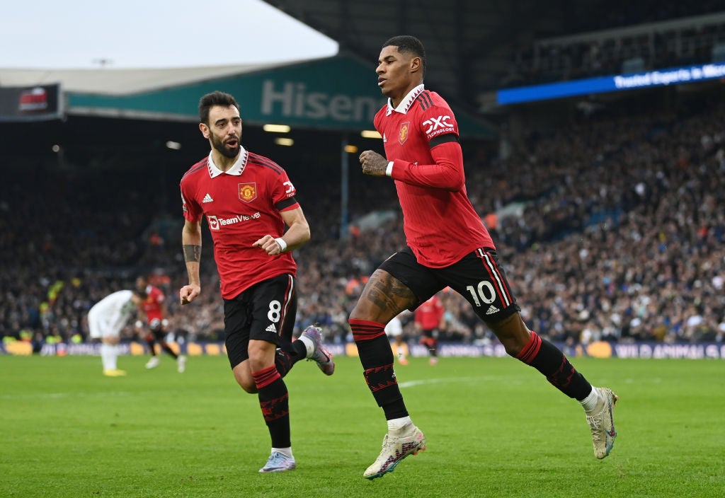 Marcus Rashford inspires Manchester United to late win at rivals Leeds ...