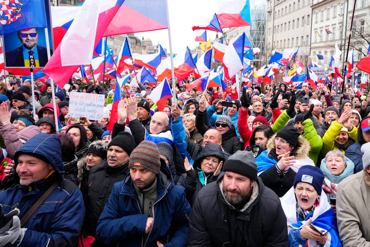 An anti-government protest in Czech capital draws thousands | The ...