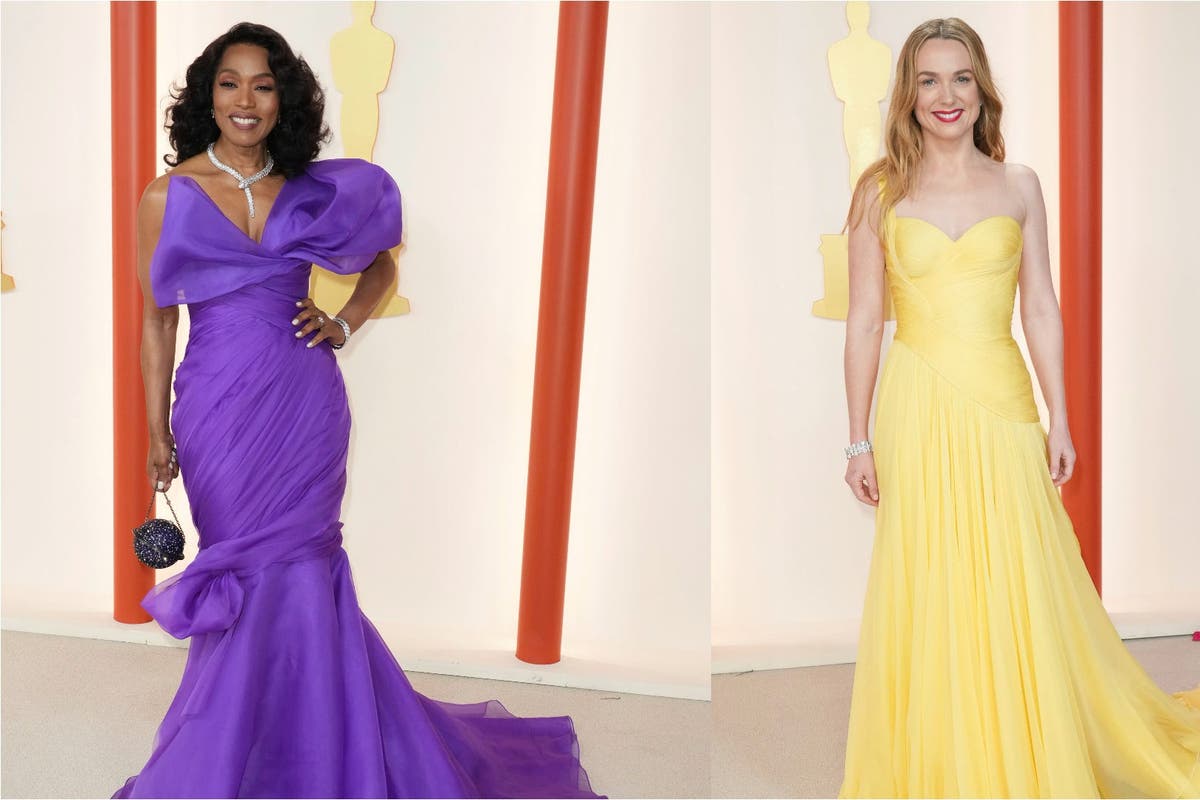 From Angela Bassett to Kerry Condon, bright colours dominate Oscars ...