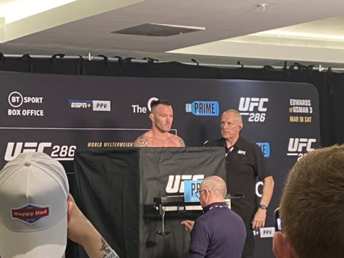 UFC 286 weigh-ins: Leon Edwards, Kamaru Usman and back-up Colby ...