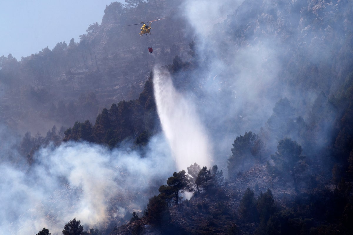 Climate change helps breed springtime wildfires in Spain | The Independent