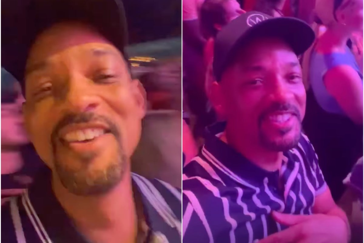 Will Smith filmed dancing along to kids Willow and Jaden in Coachella ...