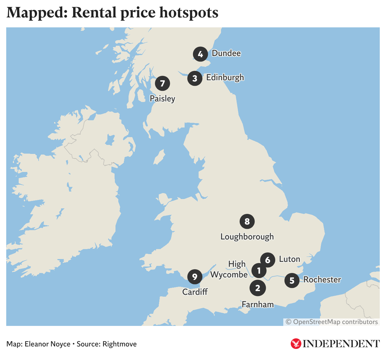 Mapped The Areas Where Rent Has Gone Up The Most In The UK The