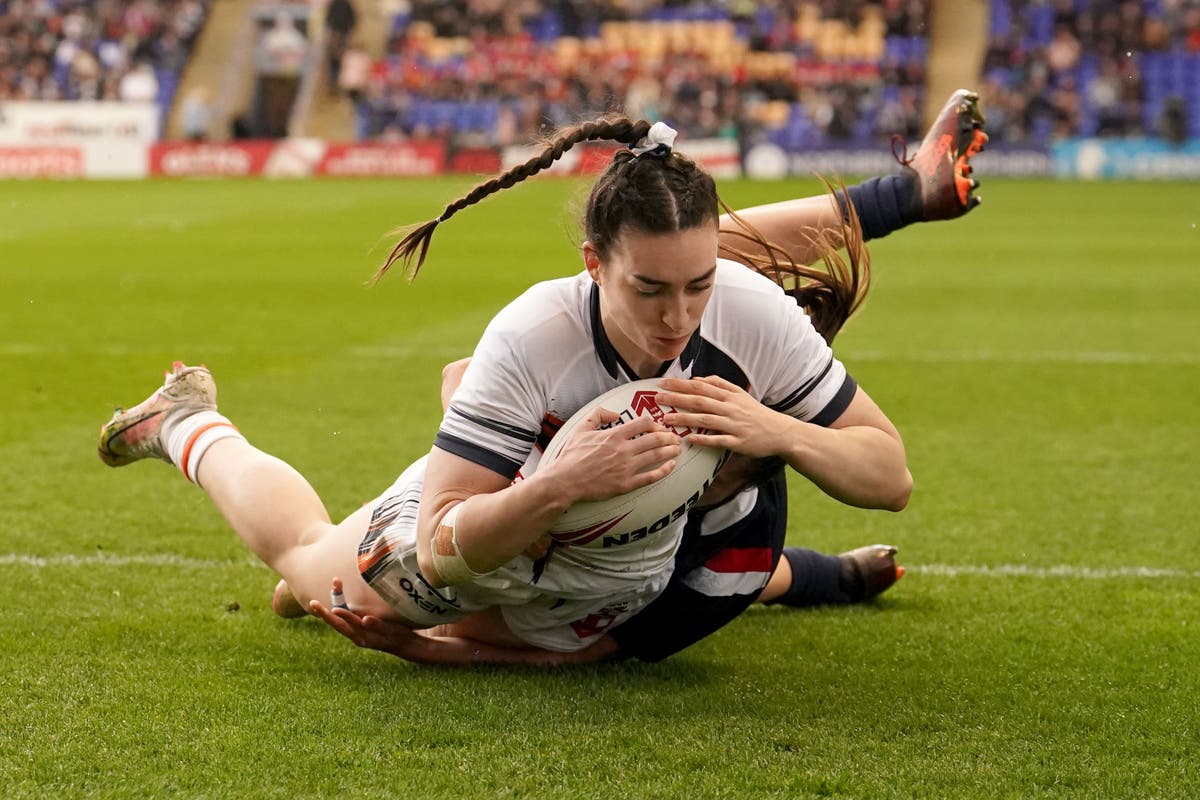 Leah Burke scores four tries as England enjoy emphatic win over France ...