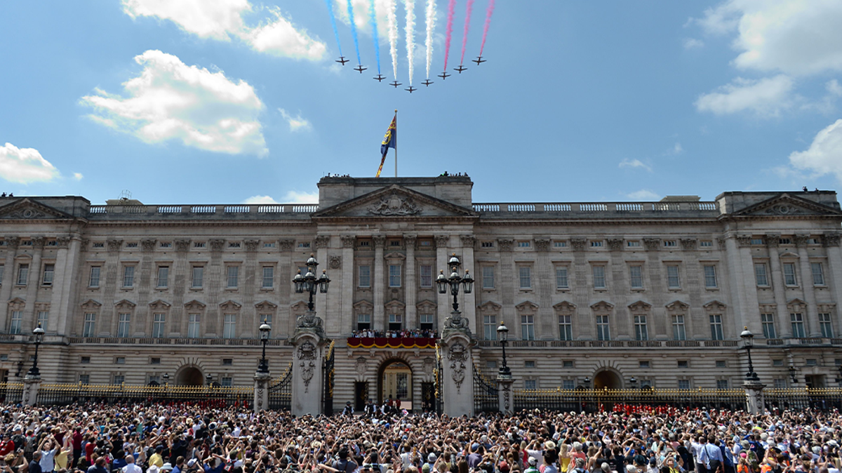 Watch coronation flypast over Buckingham Palace live | The Independent