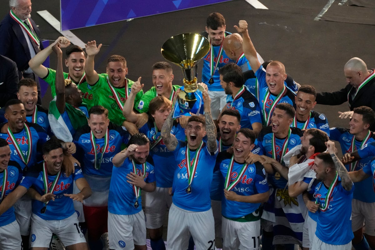 Di Lorenzo becomes 1st Napoli player to lift Serie A trophy in 33 years ...