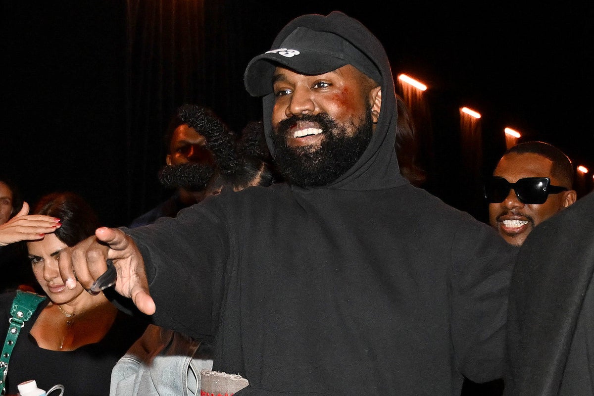 White robes and ‘condom’ stockings: Kanye West and wife Bianca Censori ...