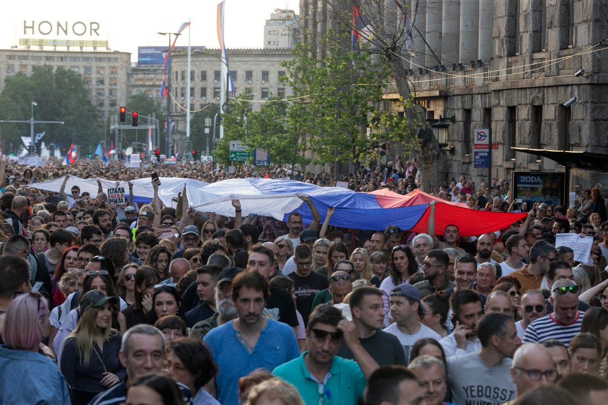 Serbia's president promises early election amid large protests against ...