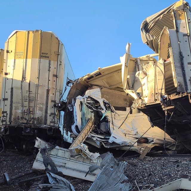 Drone video captures destruction in Arizona train derailment | The ...
