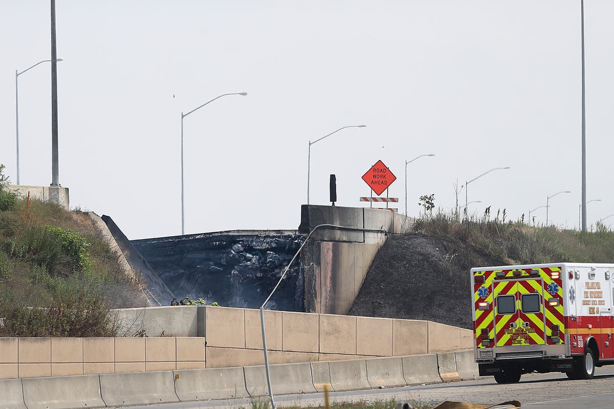 Body found in rubble of collapsed I-95 roadway | The Independent