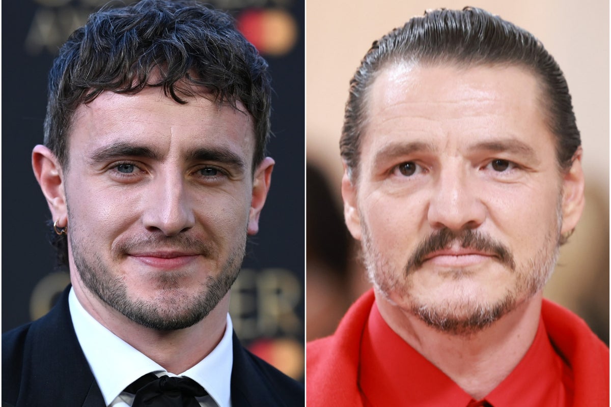 Paul Mescal and Pedro Pascal ‘look like twins’ as they pose with fans ...