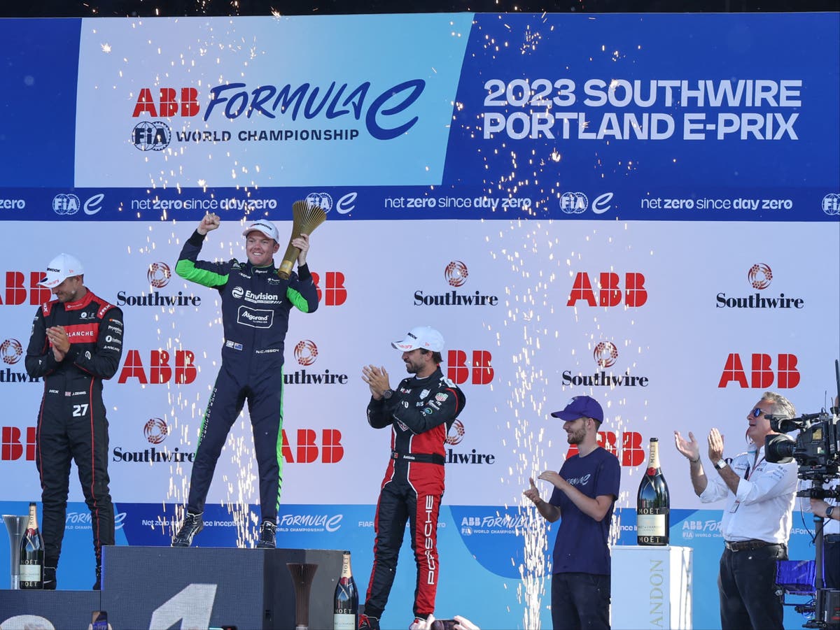Formula E: Nick Cassidy wins Portland E-Prix as runner-up Jake Dennis ...