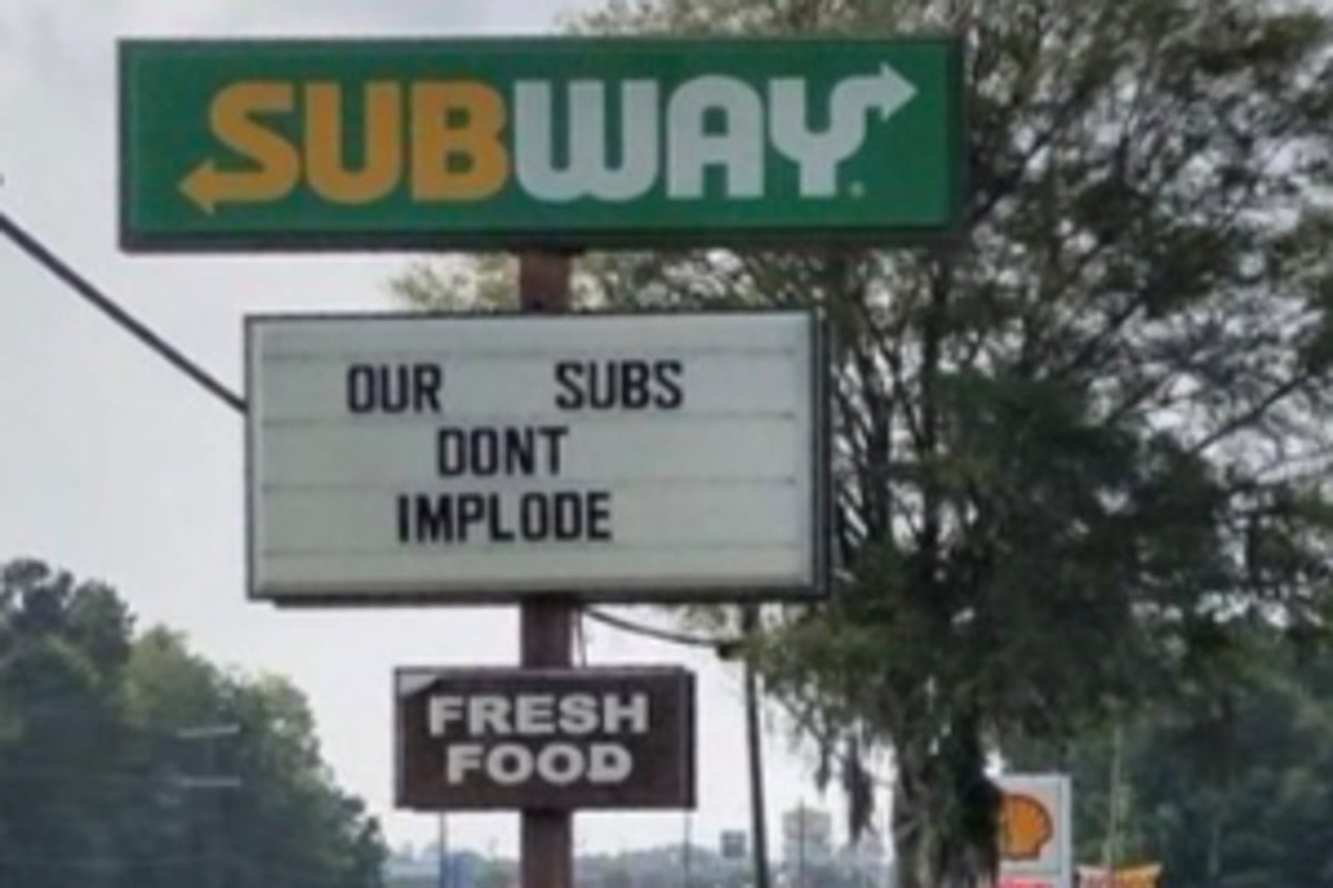 Subway shop slammed for mocking Titanic sub implosion on billboard ...