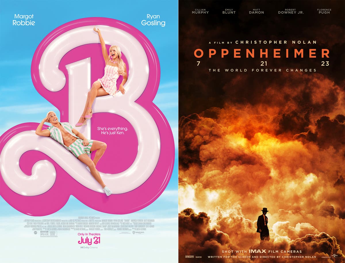 ‘Barbie,’ in 1st, and ‘Oppenheimer,’ in 2nd, fuel historic box office ...